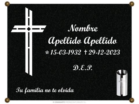 Lápidas para nicho: catálogo - GRANIARTE